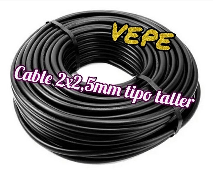 Cable tipo taller 2x2,5mm x Metro - VePE Online